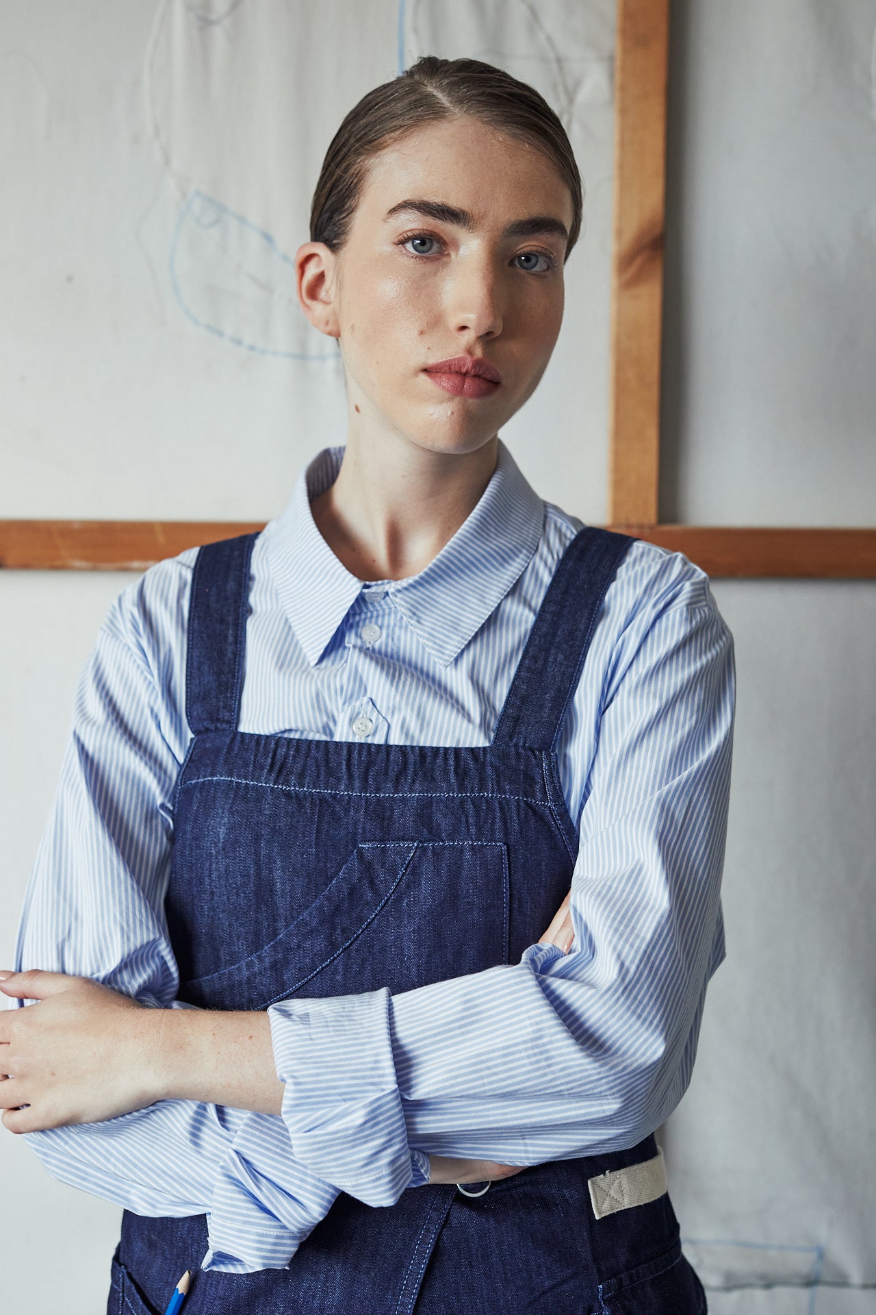 INDIGO APRON - Comme Il Faut