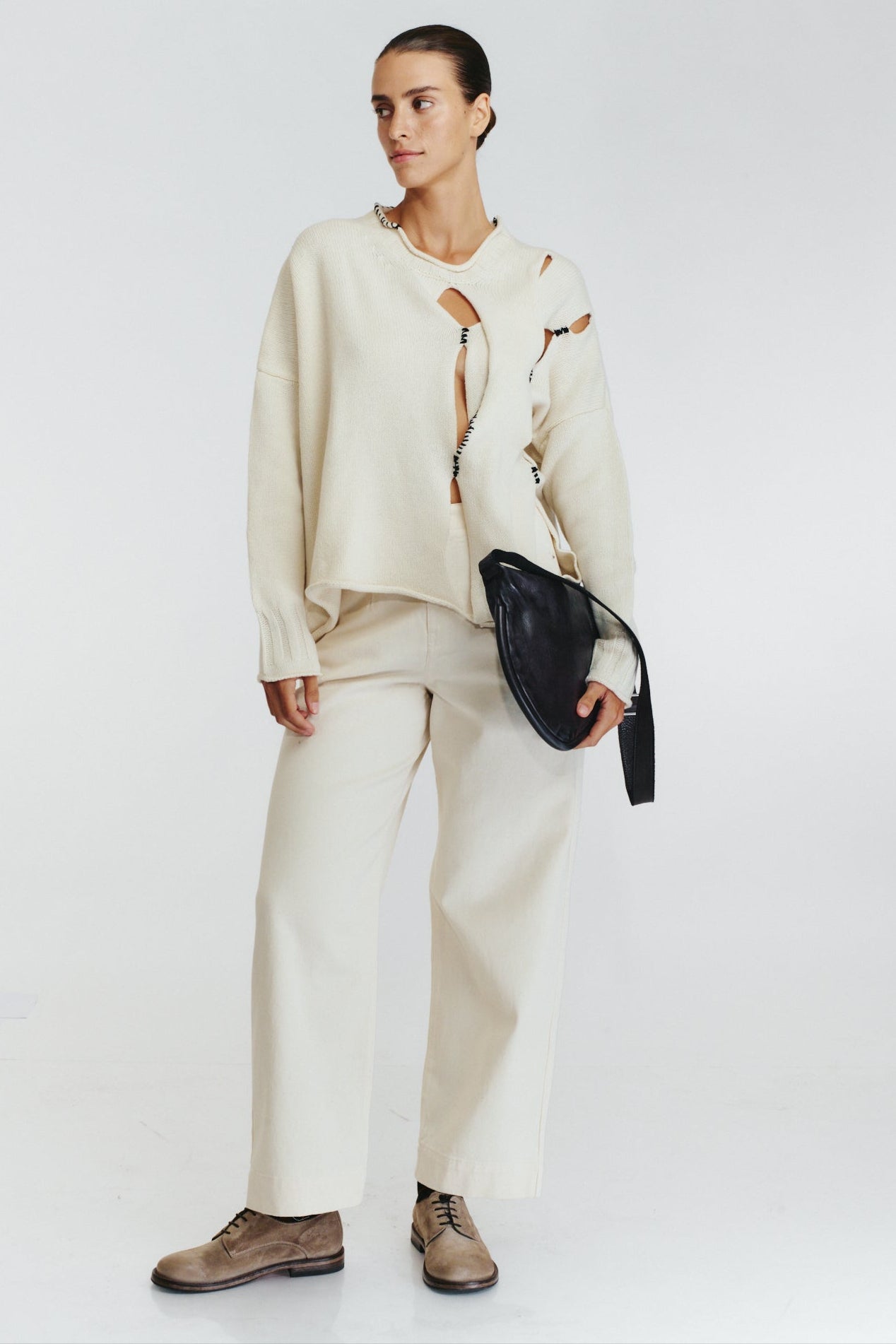 ECRU BUTLER PANTS - Comme Il Faut