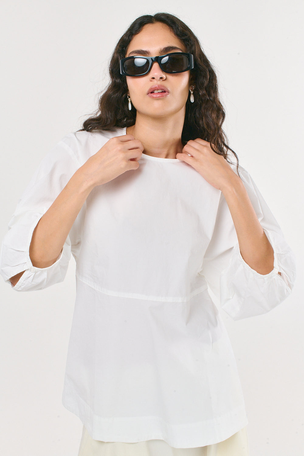 WHITE GABI TOP - Comme Il Faut